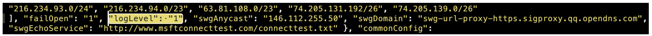 How Do I Enable Max Debug Logging On The Cisco Anyconnect Swg Module Cisco Umbrella