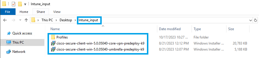 How To Provision Secure Client Umbrella Roaming Security Module Via Ms Intune Windows Cisco