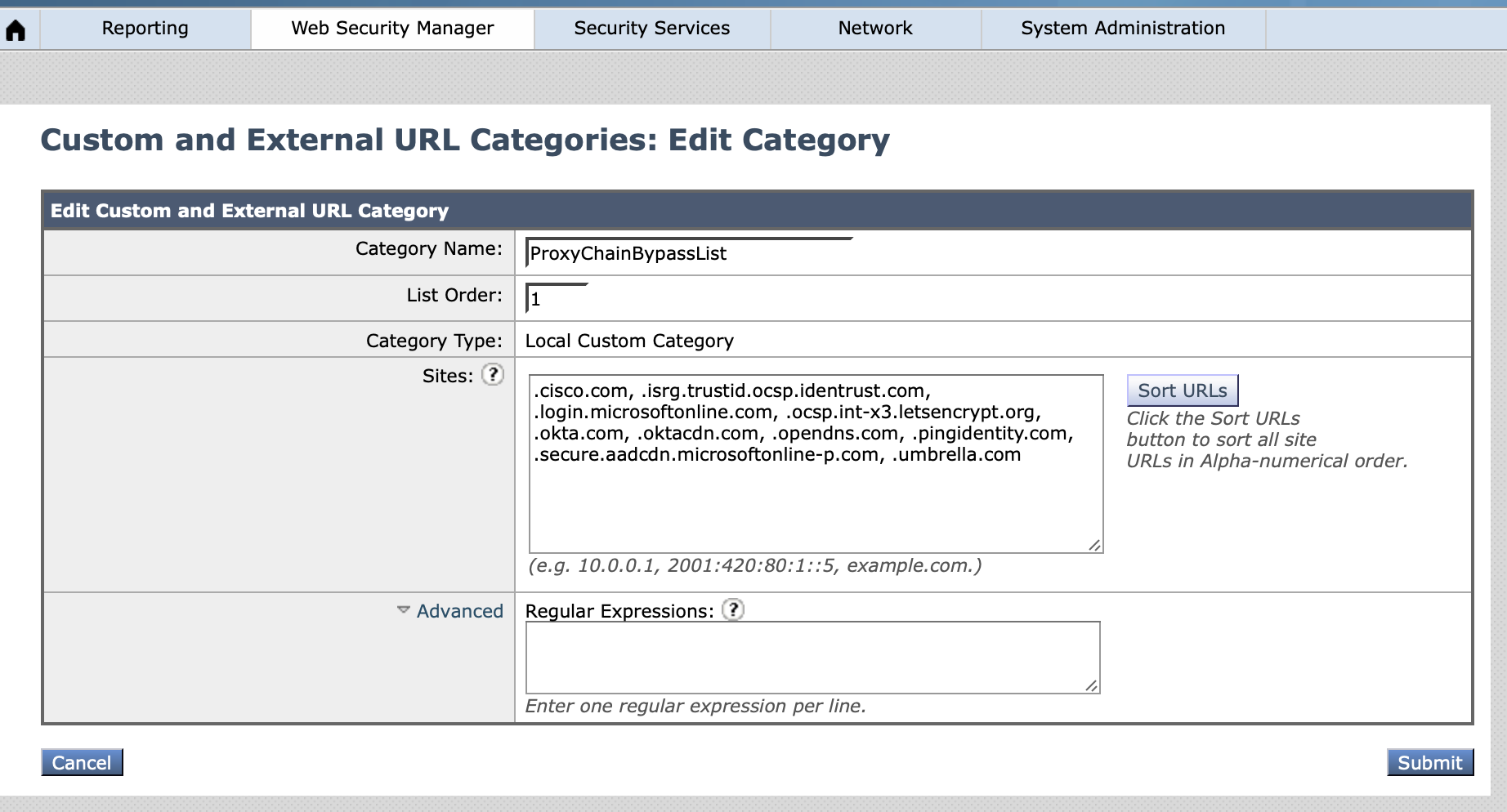 Guide To Configuring The Proxy Chain Between The Cisco Secure Web Appliance And The Umbrella
