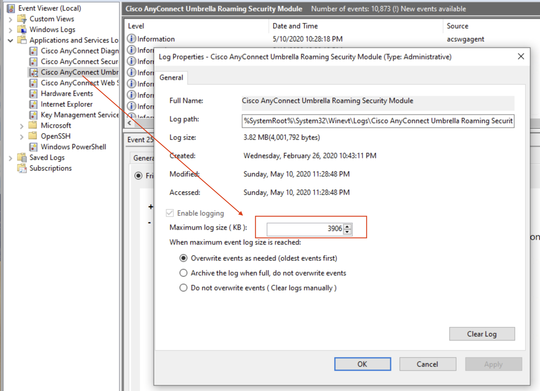 How Do I Enable Max Debug Logging On The Cisco Anyconnect Swg Module Cisco Umbrella